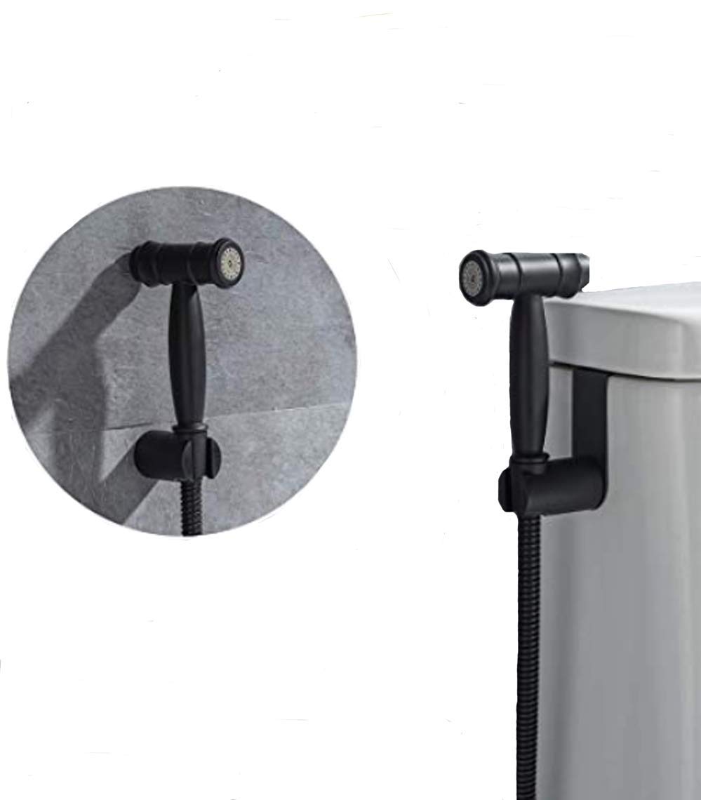 Bidet Sprayer Holder Toilet Bathroom Attachment Hanging Bracket/Wall Mount Holder for Handheld Shower Wand/Diaper Sprayer/Portable Pet Shower Toilet Water Sprayer Seat Bidet Stand