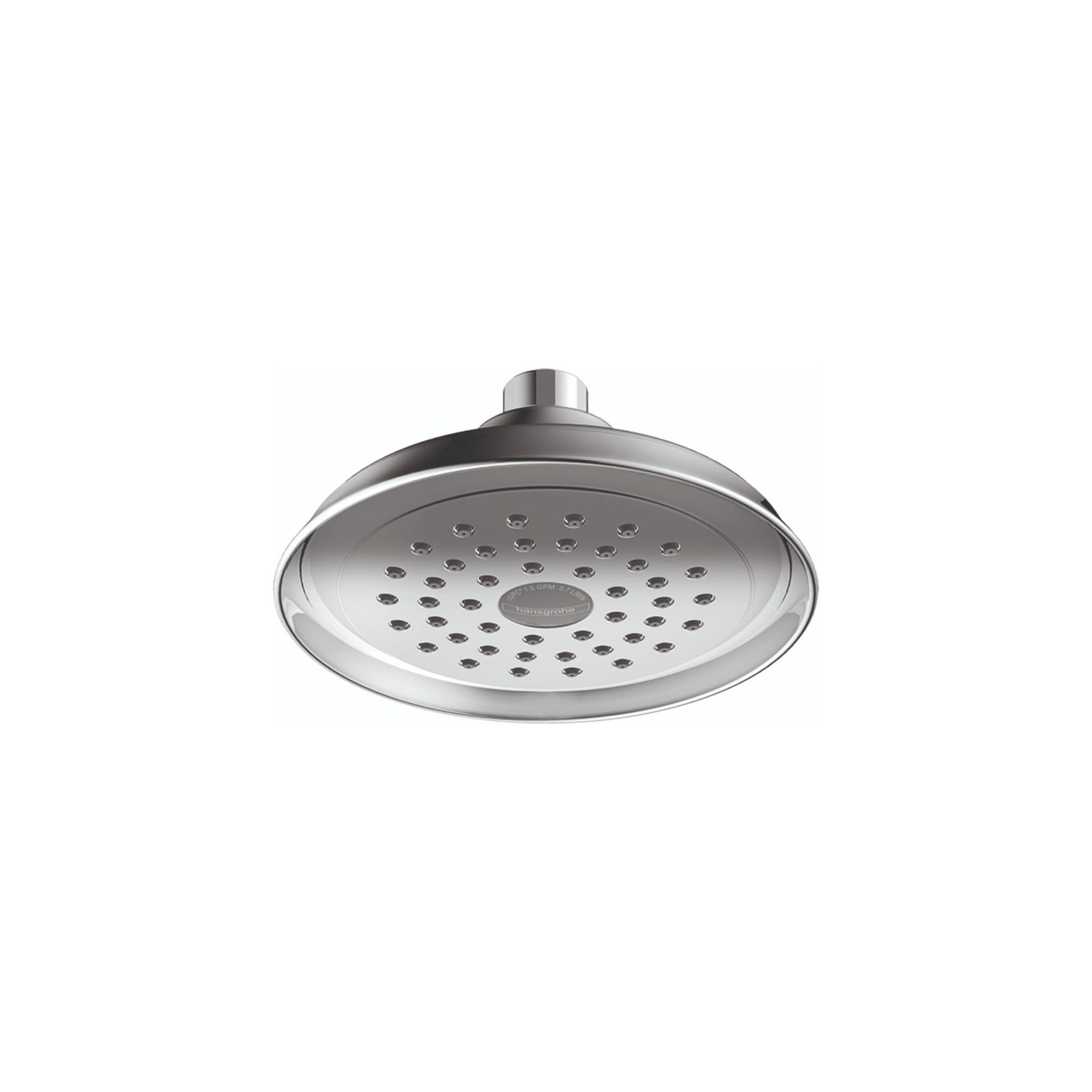 hansgrohe Joleena 6-inch Showerhead Transitional 1-Spray Full with QuickClean in Chrome, 04780000