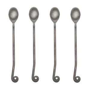 gourmet settings treble clef 18/10 stainless iced beverage spoon (set of four)