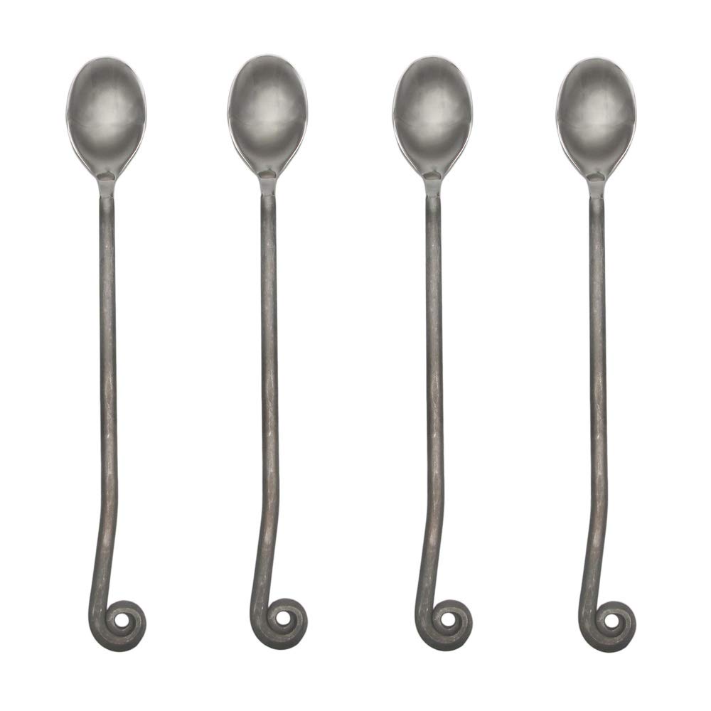 Gourmet Settings Treble Clef 18/10 Stainless Iced Beverage Spoon (Set of Four)