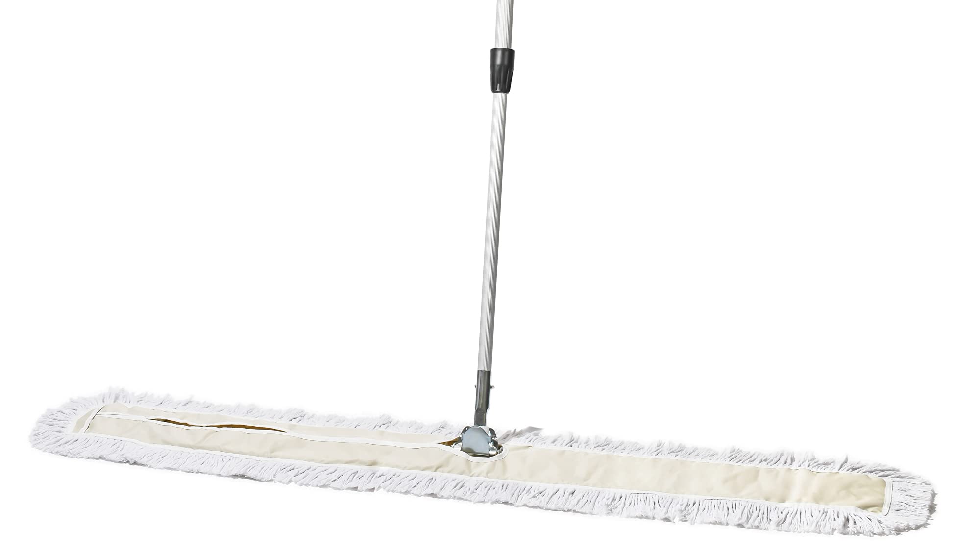 Tidy Tools Commercial Dust Mop & Floor Sweeper, 60 inch Dust Mop for Hardwood Floors, Cotton Reusable Dust Mop Head, Extendable Mop Handle, Industrial Dry Mop for Floor Cleaning & Janitorial Supplies