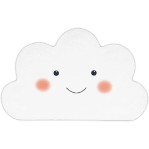 Sparkle and Bash Cloud Party Plates for Baby Shower or Birthday Party (6.4 x 10 In, White, 48 Pk)