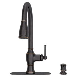 american standard marchand single control pull-down kitchen faucet, oil finish