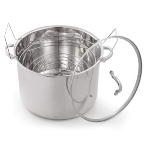 mcsunley 620 medium stainless steel prep n cook water bath canner, 21.5 quart, silver (unit)