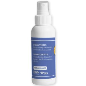 McGrupps Probiotics water for dogs - Improves Dog Diarrhea - Constipation - Gas - Yeast - Bad Breath - Dog Allergies - All Natural Probiotic Spray - 2 Billion CFUs - Puppies to Seniors