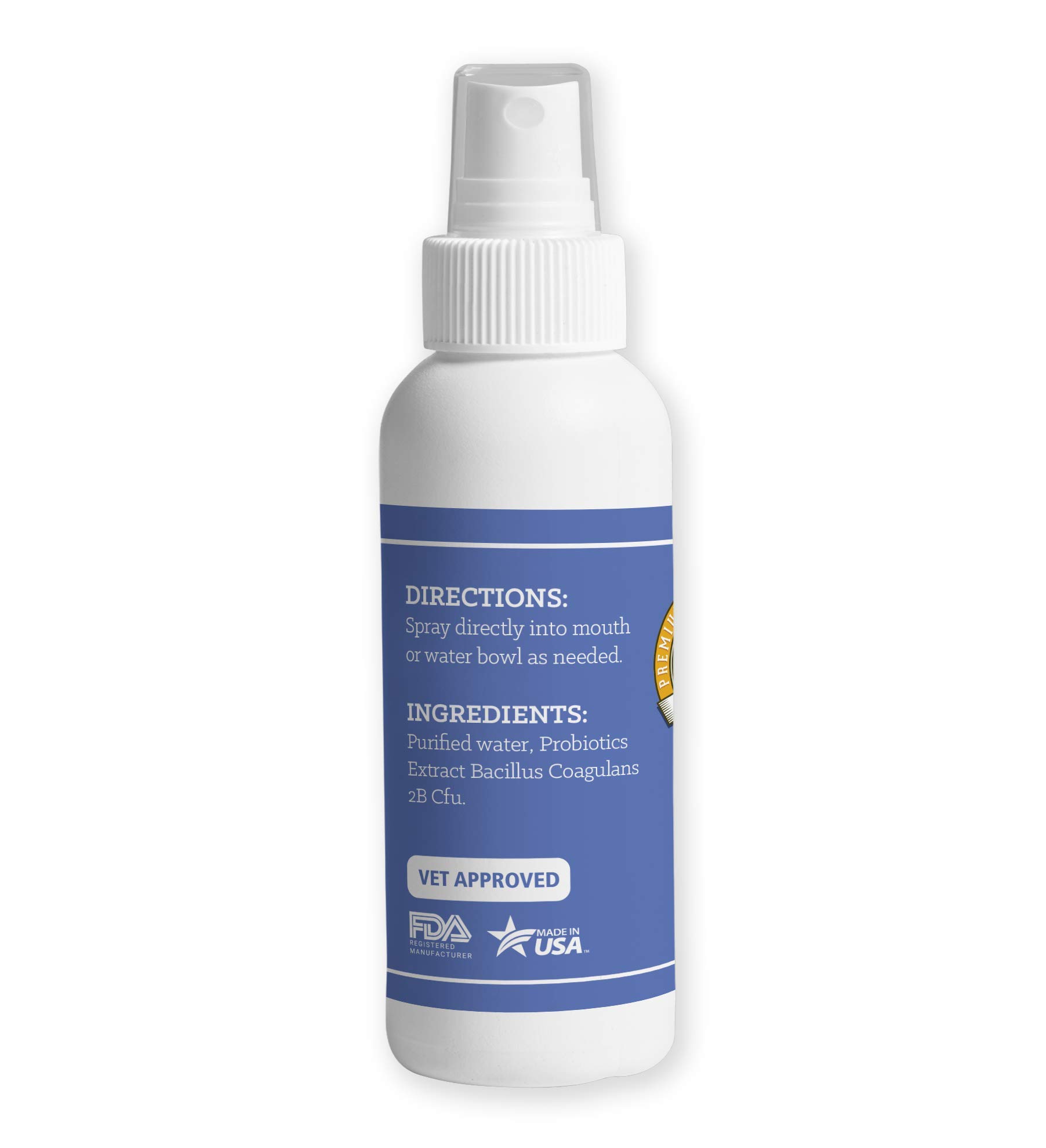 McGrupps Probiotics water for dogs - Improves Dog Diarrhea - Constipation - Gas - Yeast - Bad Breath - Dog Allergies - All Natural Probiotic Spray - 2 Billion CFUs - Puppies to Seniors