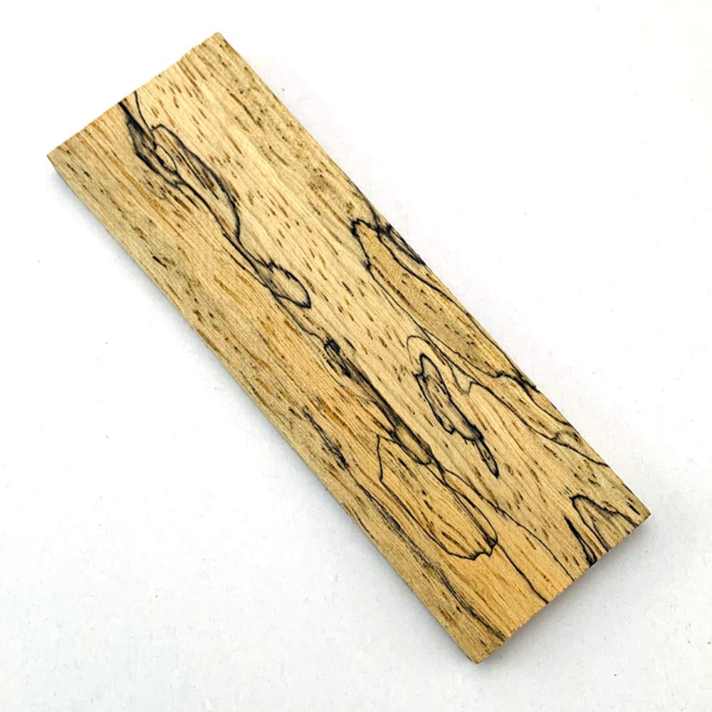 Aibote 1 Pair Spalted Maple Wood Knife Handle Scales Slabs Custom DIY Tools Material for Blank Blades Knives Jewelry Handicrafts Making(4.7"x1.6"x0.31")