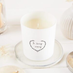 ANGEL & DOVE Luxury 'in Loving Memory' Soy Wax Remembrance Candle - Sympathy Gift, Memorial to Light in Memory of a Loved One