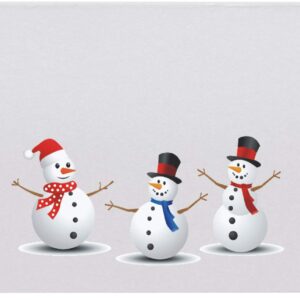 Holiday and Winter Snowman Printable Place Cards, Set of 60 (10 Sheets), Laser & Inkjet Printers - Wedding, Party, Dinner, and Special Events - Made in the USA