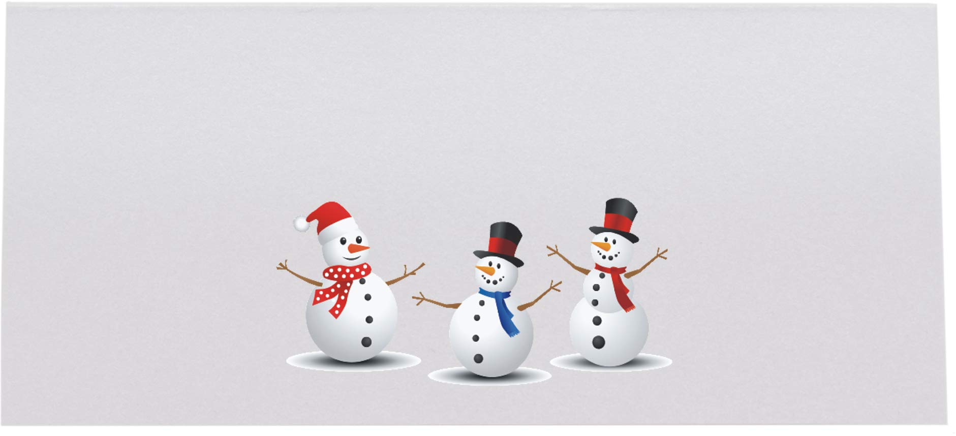 Holiday and Winter Snowman Printable Place Cards, Set of 60 (10 Sheets), Laser & Inkjet Printers - Wedding, Party, Dinner, and Special Events - Made in the USA