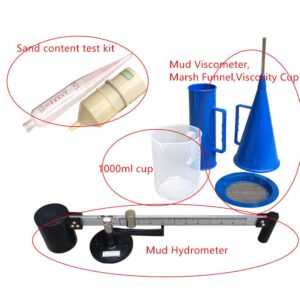 GLTL Slurry Test Kit,Mud Hydrometer,Mud Viscometer,Marsh Funnel and Viscosity Cup