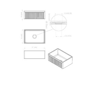 Empire Industries SP27O Sutton Place Kitchen Sink, White