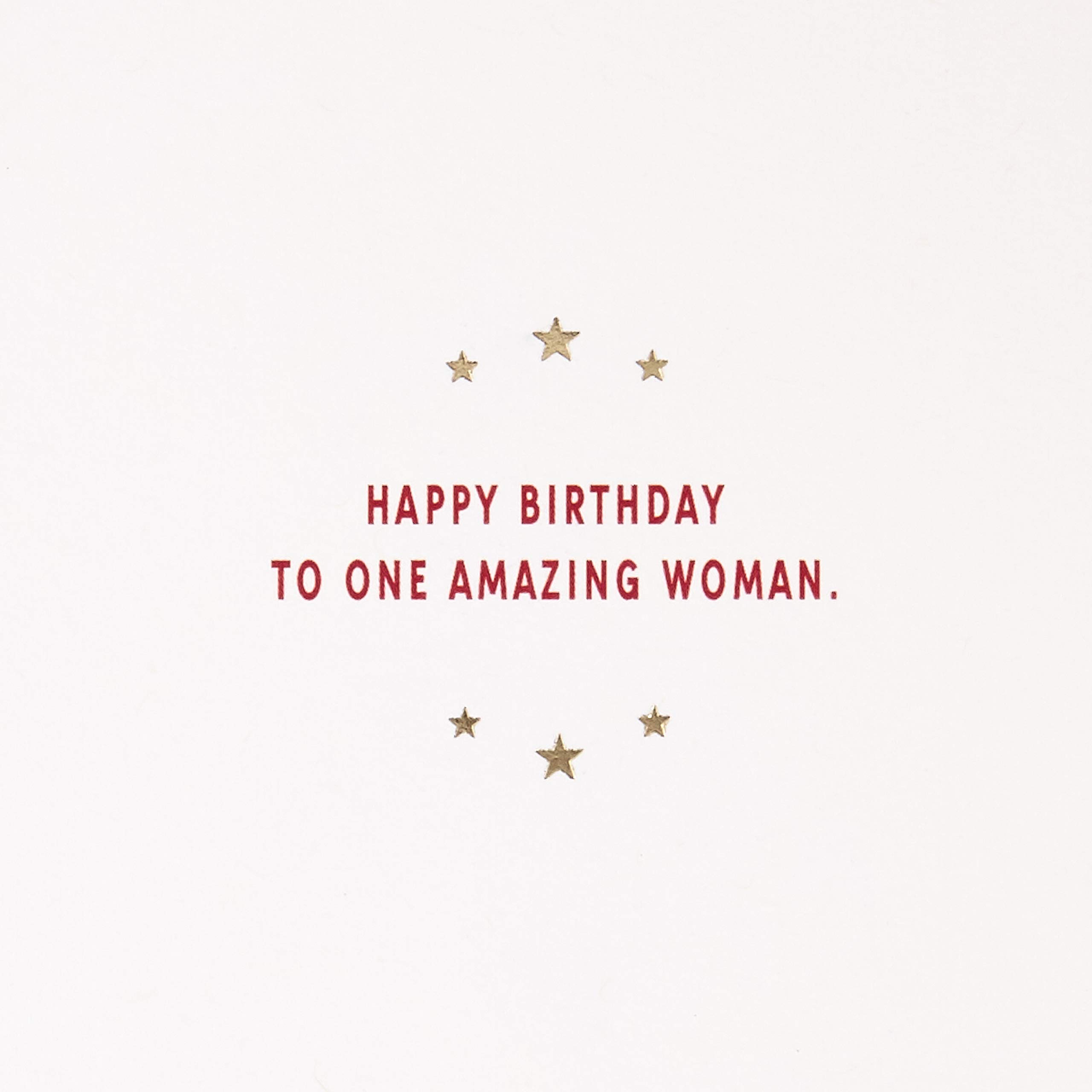 Hallmark Signature Birthday Card for Women (Wonder Woman)