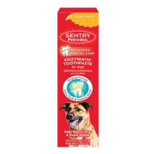 petrodex enzymatic toothpaste for dogs, helps reduce tartar and plaque buildup, poultry flavor, 2 pack