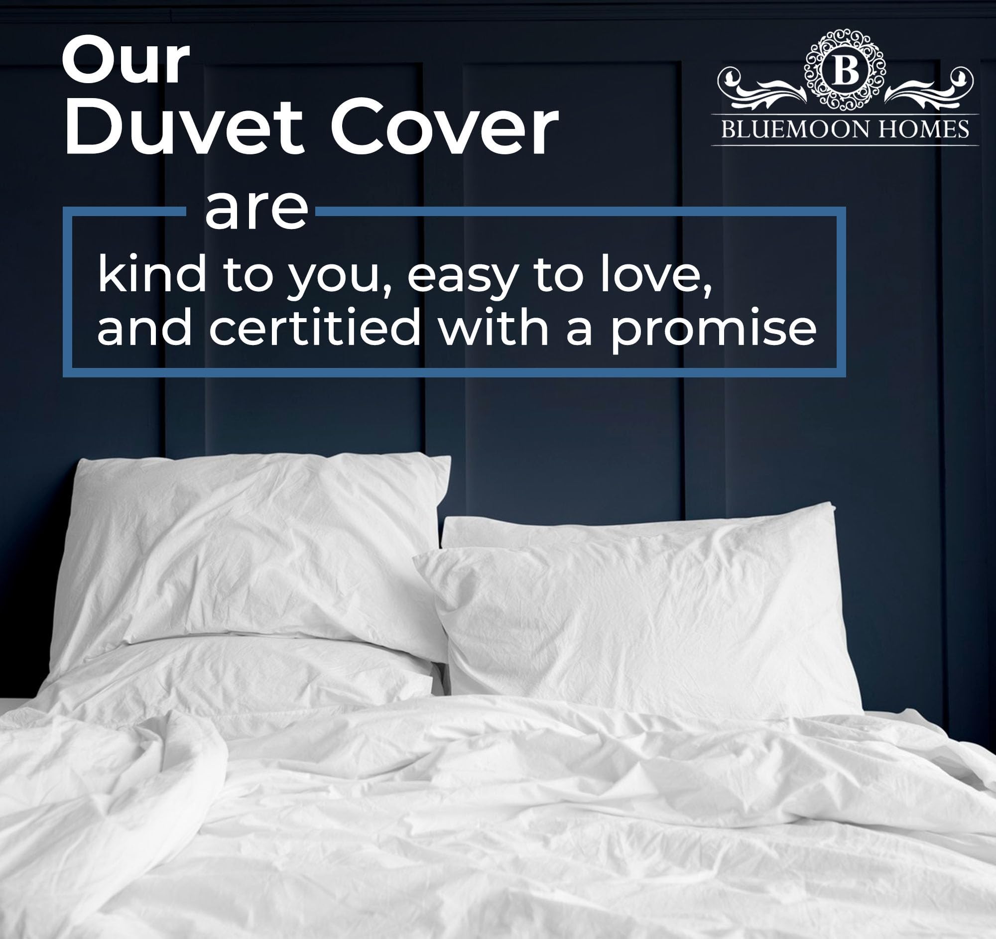 1000 Thread Count 100% Egyptian Cotton Duvet Cover Queen Size Cotton White Long Staple Quilt Full Size Silky Soft, Breathable with Zipper -3 Piece All Season Duvet Cover Set for Comforter