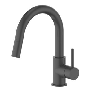 zline dante kitchen faucet in electric black matte (11-0130-emb)