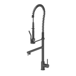 zline van gogh kitchen faucet in electric matte black (12-0140-emb)