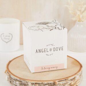 ANGEL & DOVE Luxury 'in Loving Memory' Soy Wax Remembrance Candle - Sympathy Gift, Memorial to Light in Memory of a Loved One