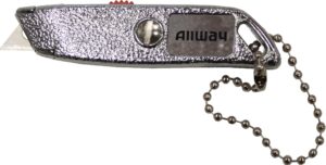 allway mk4 chromed die-cast retractable micro knife, 2-1/2"