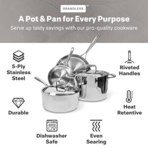 Brandless Stainless Steel Cookware (Brandless Stainless Steel Stock Pot with Lid)