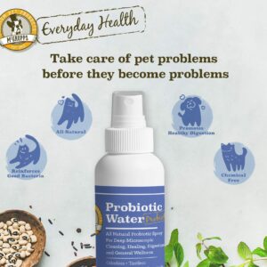 McGrupps Probiotics water for dogs - Improves Dog Diarrhea - Constipation - Gas - Yeast - Bad Breath - Dog Allergies - All Natural Probiotic Spray - 2 Billion CFUs - Puppies to Seniors