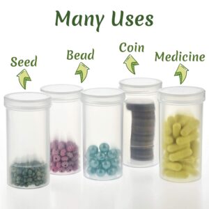 Maymom Water Tight Sample Vials, Bottle, Cup, for Small Parts, Beads; Air Tight; Prescription Bottle, Rx Vial (40mL)