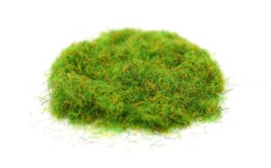 stonehaven miniatures static grass, bright green - 2mm length fibers - master quality base & scenery flock - realistic texture & detail - for 28mm scale table top war game miniatures - made in usa