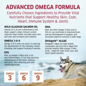 Salmon Oil for Dogs - Wild Alaskan Fish Oil for Dogs - Omega 3 for Dogs - Itch Relief for Dogs - Dog Joint Health - Dog Allergy Relief- Dog Itch Relief - 120 Dog Fish Oil Soft Chews