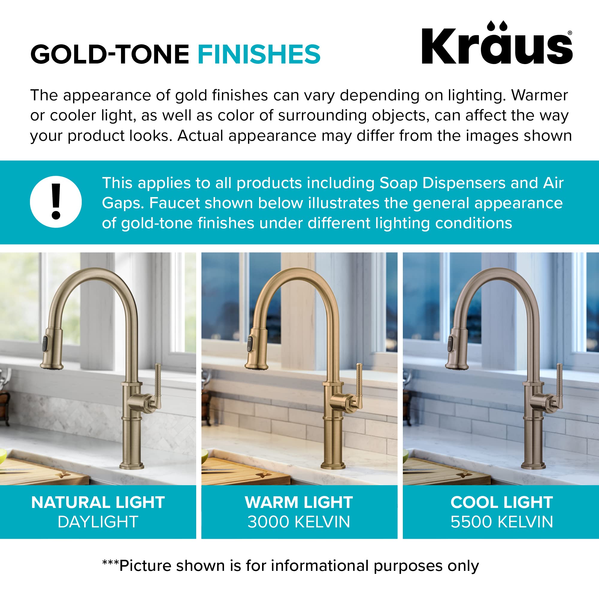 KRAUS Bolden Commercial Style 2-Function Single Handle Pull Down Kitchen Faucet in Brushed Gold, KPF-1610BG