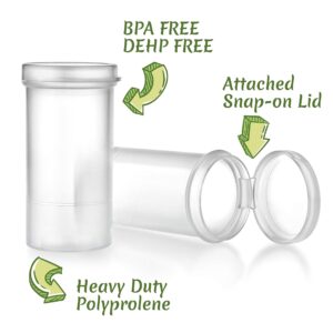 Maymom Water Tight Sample Vials, Bottle, Cup, for Small Parts, Beads; Air Tight; Prescription Bottle, Rx Vial (40mL)