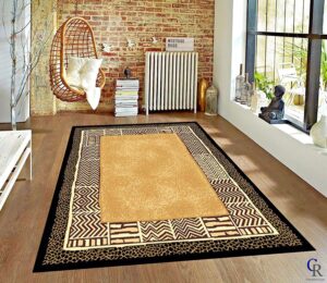 champion rugs african tribal print area rug rug non-slip floor mat living room bedroom (5’ 3” x 7’ 5”)