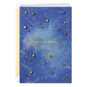 hallmark signature love card, anniversary card, romantic birthday card, sweetest day card (wish on a star)