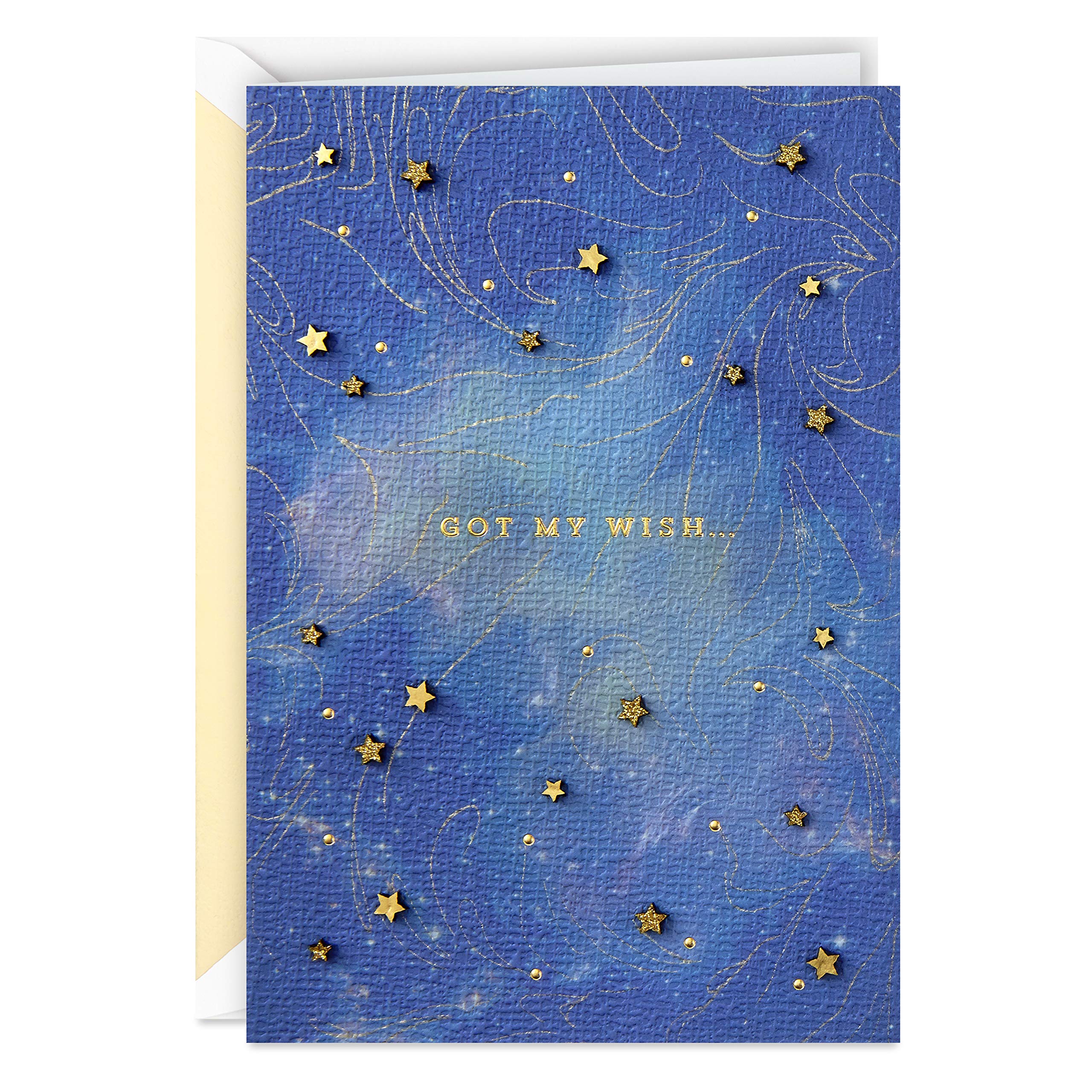 Hallmark Signature Love Card, Anniversary Card, Romantic Birthday Card, Sweetest Day Card (Wish on a Star)