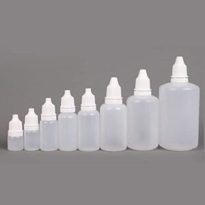 Othmro 10Pcs 0.3oz PE Plastic Lab Eye Dropper Bottles 10ml Squeezable Eye Liquid Dropper Bottle Small Mouth Drop Bottles Liquid Sample Seal Storage Bottles with Yellow Cap for Travel Kitchen