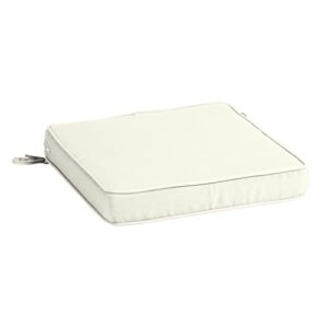 arden selections profoam performance outdoor seat cushion 20 x 20, sand cream