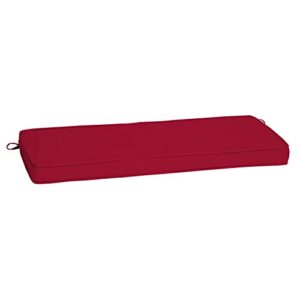 arden selections outdoor bench cushion 18 x 46, caliente red