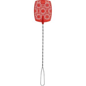 fly swatter - with wired handle, assorted colours