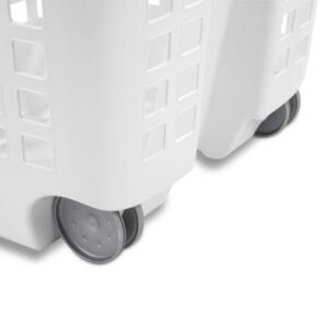 Sterilite 1.75 Bushel Ultra™ Wheeled Laundry Basket Plastic, White, (Pack of 1)