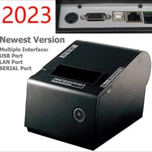 Thermal Receipt Printer, GP 80250ivn(Another Name: PBM P-822D) High Speed 300mm/sec(Maximum) 80mm(3 1/7") Width, Serial+USB+LAN Ports, Support Windows7 and up only!