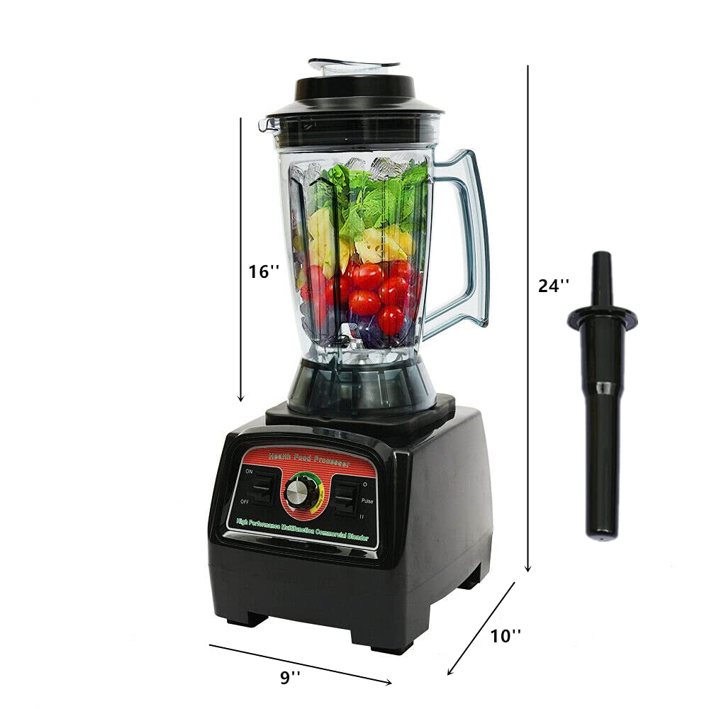 Professional Countertop Blender 2800W Commercial Smoothie Blender Shakes Smoothies Juicer Maker Machine with 140 OZ BPA Free Pitcher (Smoothie Blender)