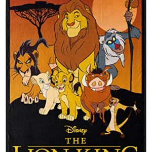 Disney Lion King Pride Simba Friends Fleece Super Plush Throw Blanket 46" x 60" (117cm x 152cm)