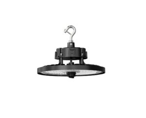 warelight aries g3 ufo led high bay light, 240w wattage selectable,33600 lumens, cct selectable, 120-277v, black finish