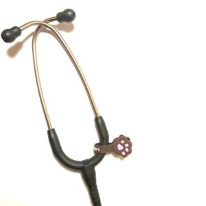 stethoscope charms clip - medical gift (paw)