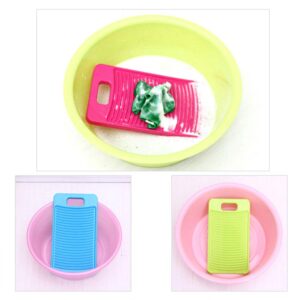 ZYAMY Antiskid Mini Washboard Plastic Washing Board Household for Students Clothes Clean Laundry