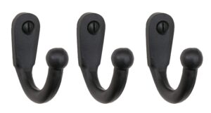 iron valley - coat hook (3 pack) - solid cast iron