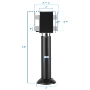 Mount-It! Universal Credit Card POS Terminal Stand for VeriFone Ingenico First Data Card Readers | Adjustable Clamp Width with Tilt, Swivel | Adhesive or Bolt Down Installation