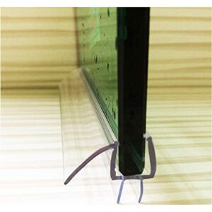 Cozylkx Frameless Glass Shower Door Sweep for 3/8" Glass, Bottom Seal with Drip Rail, 27.5" Long