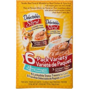 delectables variety wet cat treats - 6 pack