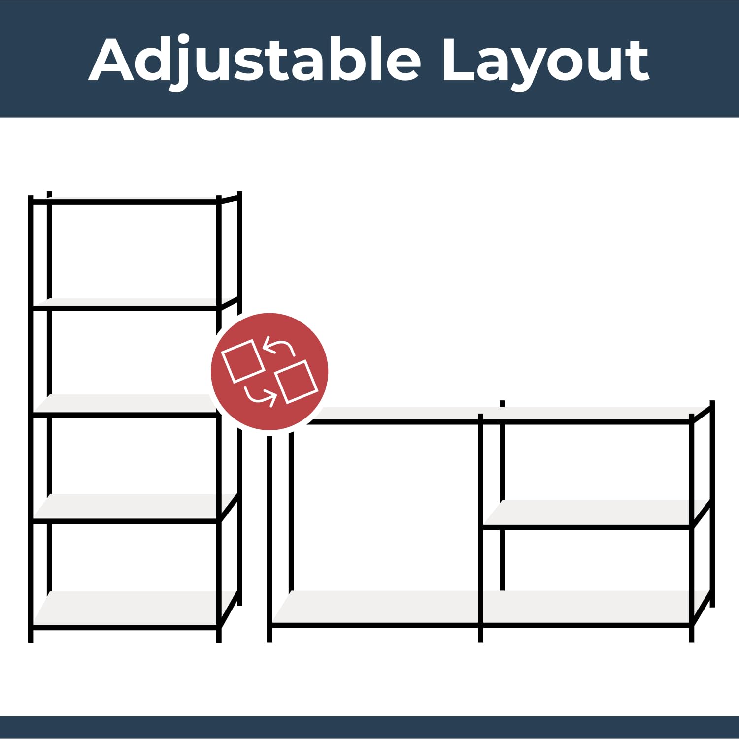 Garage Shelving Units: 71 x 35 x 18 inches | Heavy Duty Racking Shelves for Storage - 1 Bay, Blue 5 Tier (37 lbs Per Shelf), 2000 lbs Capacity | for Workshop, Shed, Office | 5 Year Warranty