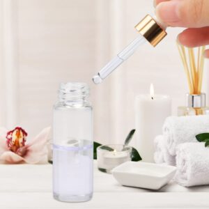 Pack of 35,5ml Clear Glass Dropper Bottle,Empty Glass Sample Vials with Glass Eye Dropper for DIY Aromatherapy Essential Oils Travel Perfume Container Liquid Sample Blends -Free dropper included